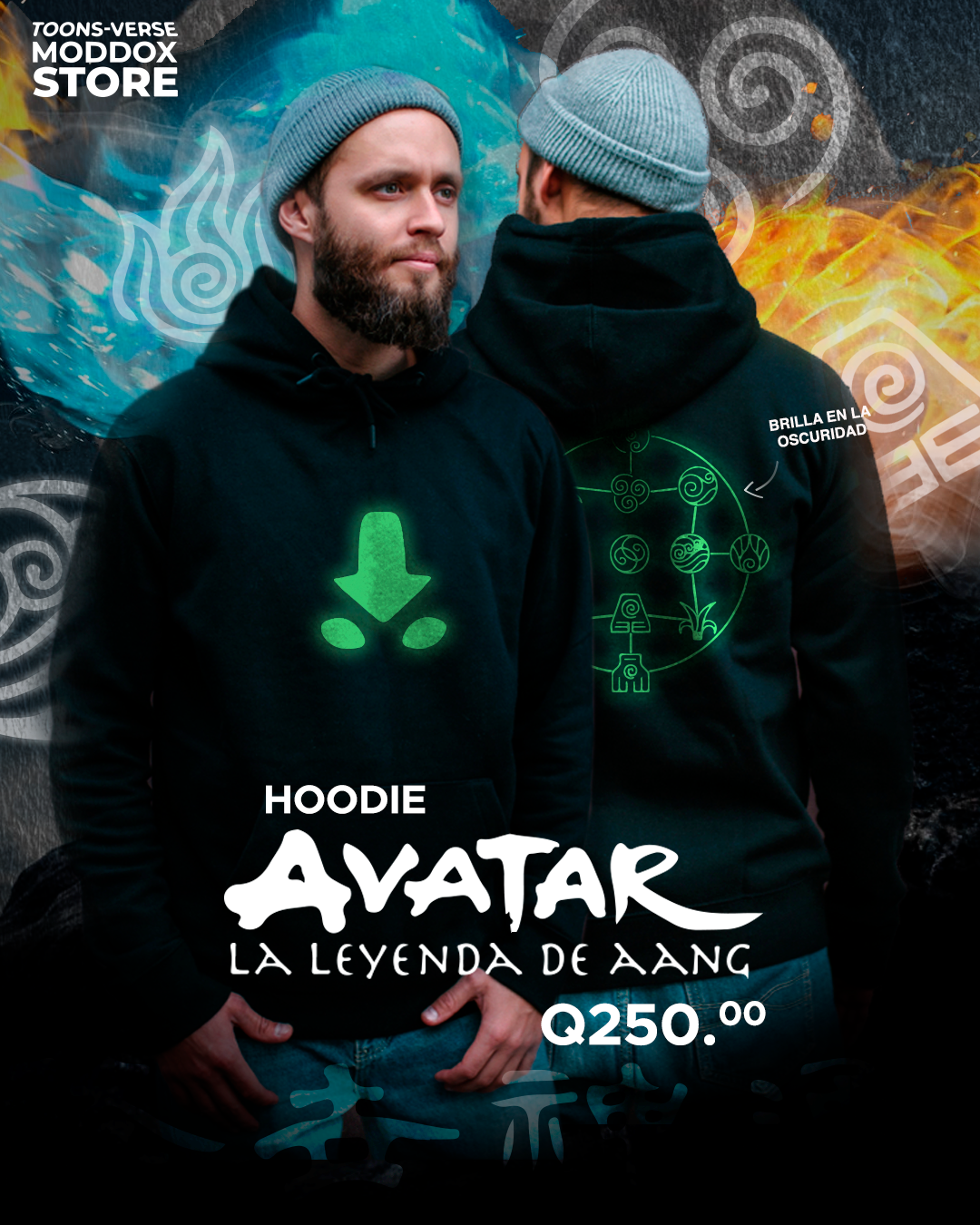 Hoodie | Avatar TLAB | Avatar la Leyenda de Aang – Moddox